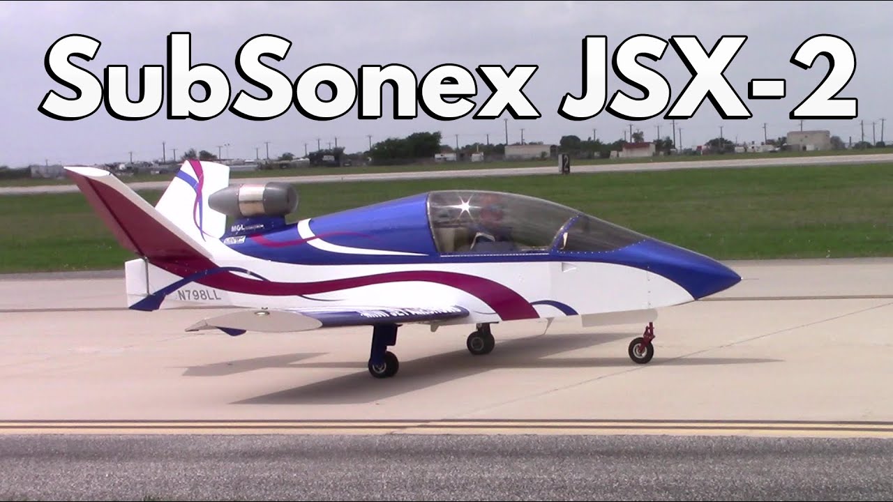 Smallest jet aircraft - SubSonex JSX-2 Microjet Aerobatics - YouTube