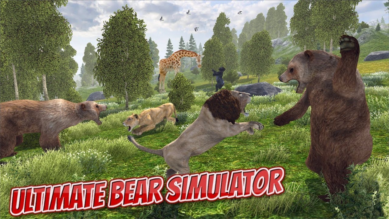 Ultimate Bear Simulator - Bear Vs Lion, Tiger, Bull, Gorilla, Man, Crocodile #1 - YouTube