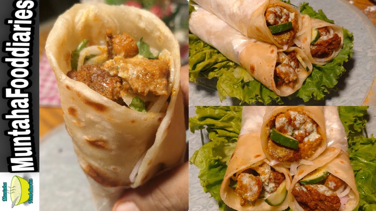 Beef Boti roll Recipe | Paratha roll By Muntaha food Diaries - YouTube