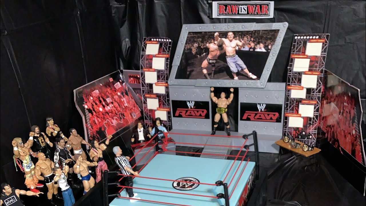 WWE RAW entrance ramp for action figures! Putting it together, exceeded ...