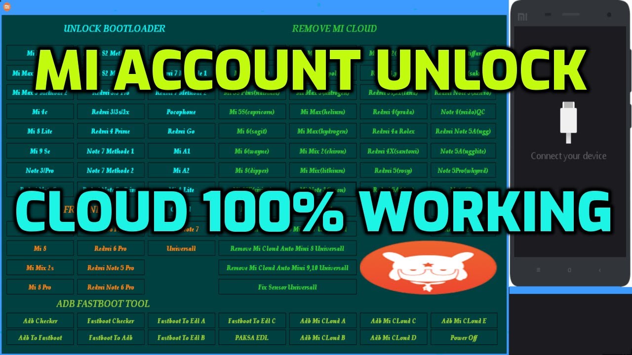 All Xiaomi MI account| bypass Frp Unlock Tool | S MI Tool Latest Mi ...