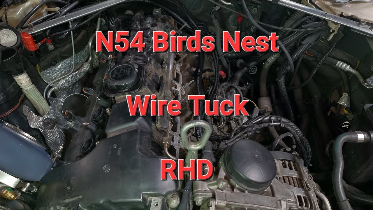 BMW N54 Wire Tuck for RHD - YouTube