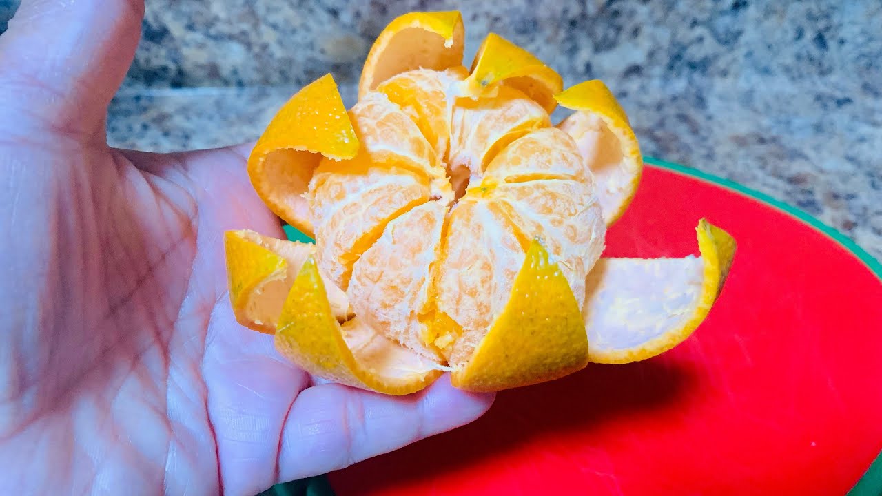 Amazing Orange carving flower design _ Easy and simple design carving ...