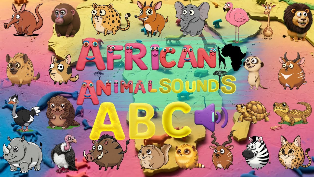 Wild African Animal Sounds ABC Song | Zoo Animals Alphabet | A to Z ...