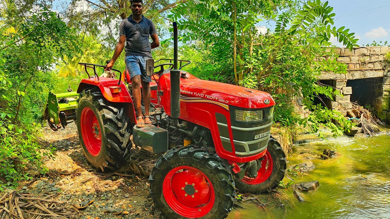 Mahindra yuvo tech plus gomathi Rotavator new tiyo blade change in air ...