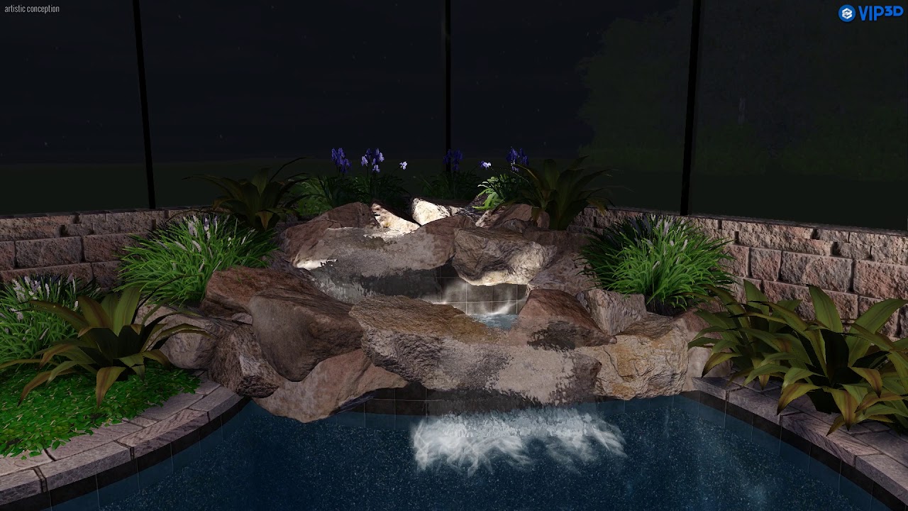 Bradenton Residence // Custom Koi Pond & Water Feature - YouTube