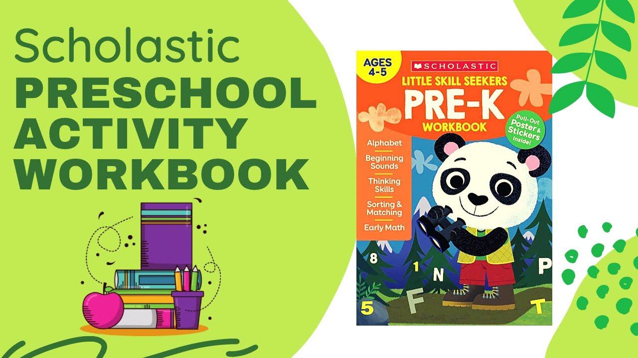 SCHOLASTIC LITTLE SKILL SEEKERS PRE-K WORKBOOK 📚 Libro de actividades para preescolar | EARLY ...
