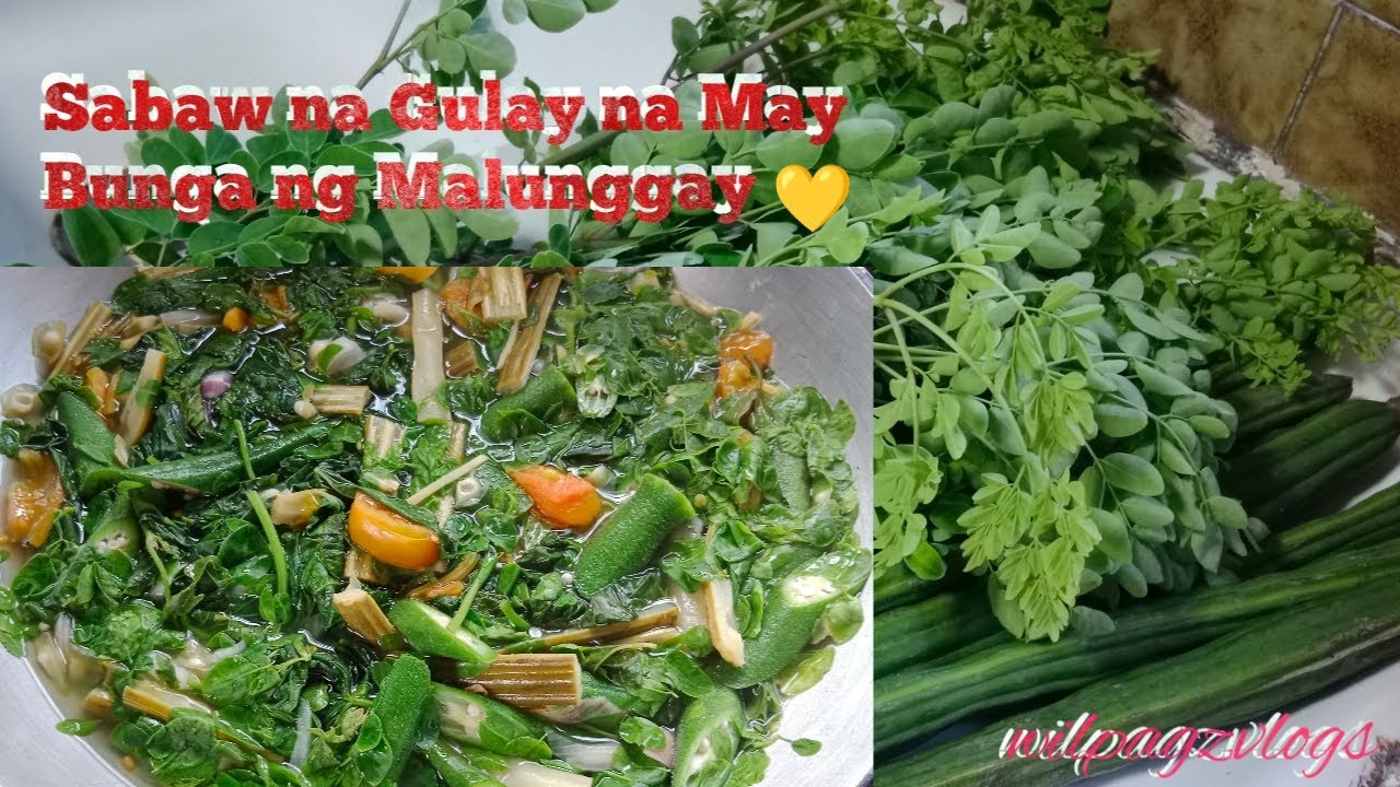 SABAW NA GULAY NA MAY BUNGA NG MALUNGGAY! @Wilpagzvlogs - YouTube
