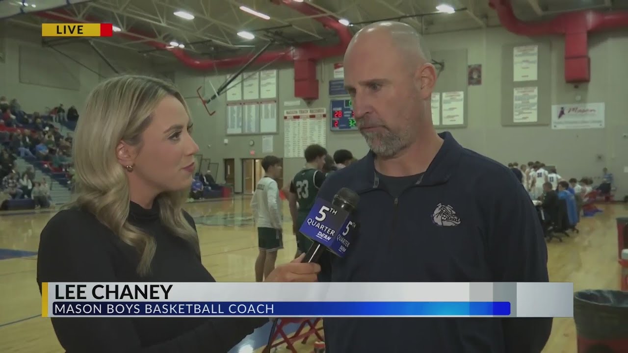 Haley Schoengart live with Mason Boys Basketball coach Lee Chaney - YouTube
