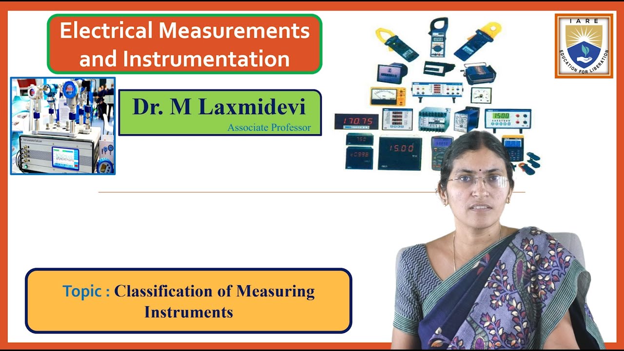 Classification of Measuring Instruments by Dr. M Laxmidevi - YouTube