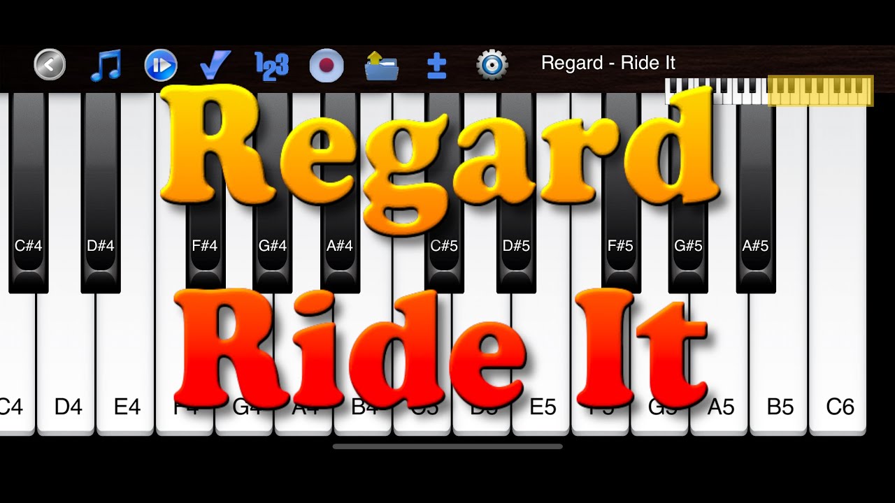 Regard - Ride It - How to Play Piano Melody - YouTube
