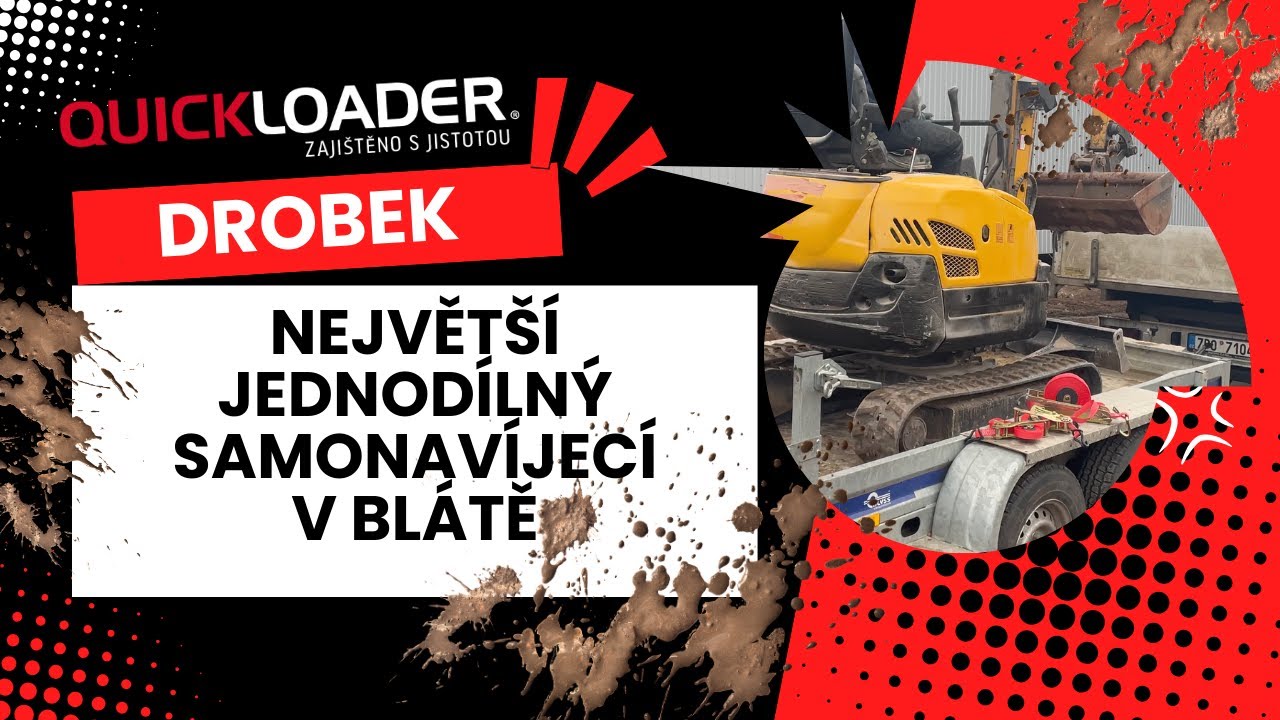 Jak jsme v bahně zkrotili bagr s největším samonavíjecím popruhem Quickloader 4000 kg! - YouTube