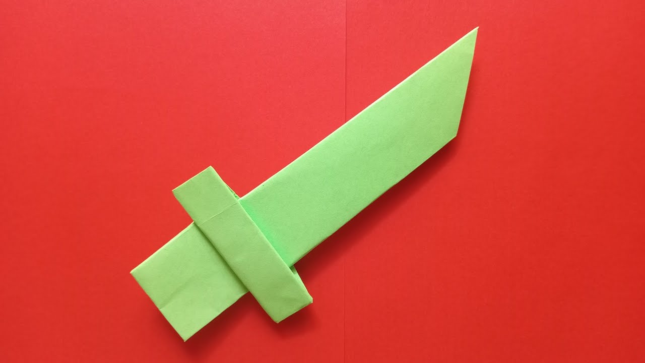 ORIGAMI SWORD •| How to Make Origami Sword - YouTube