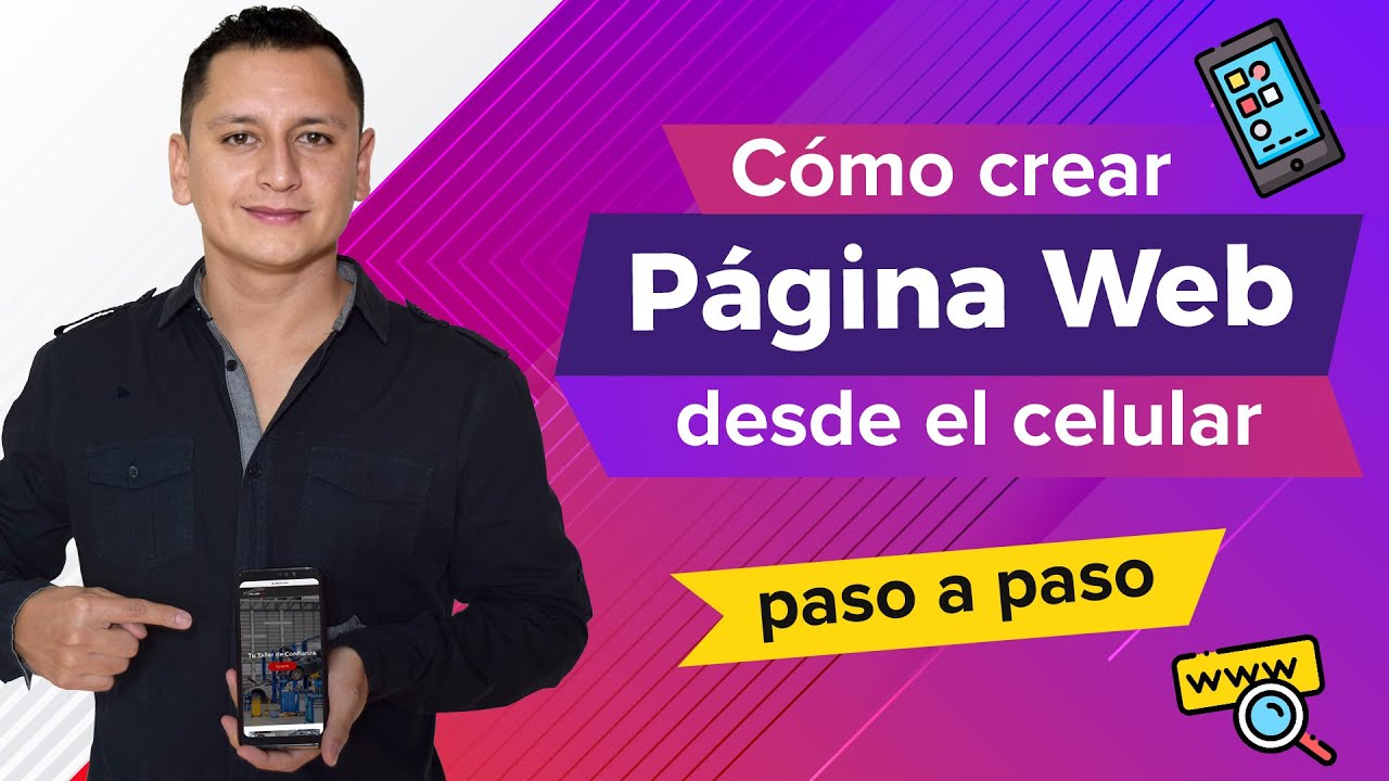 🥇 Cómo Crear una Página Web desde el Celular - YouTube