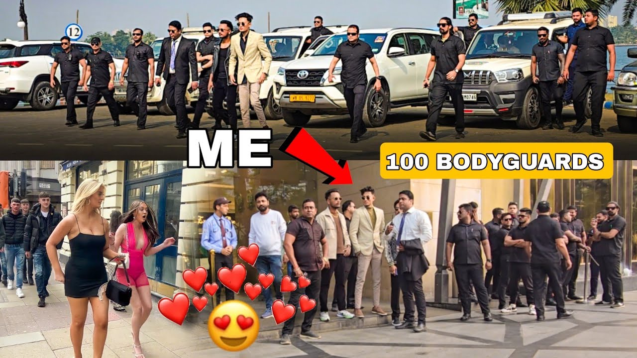 WHEN BOOMBSTAR ENTER A MALL WITH 100 BODYGUARD - Amazing Girls Reaction ...