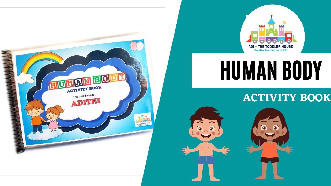 Human Body Activity book| Cognitive development | Screen free learning ...