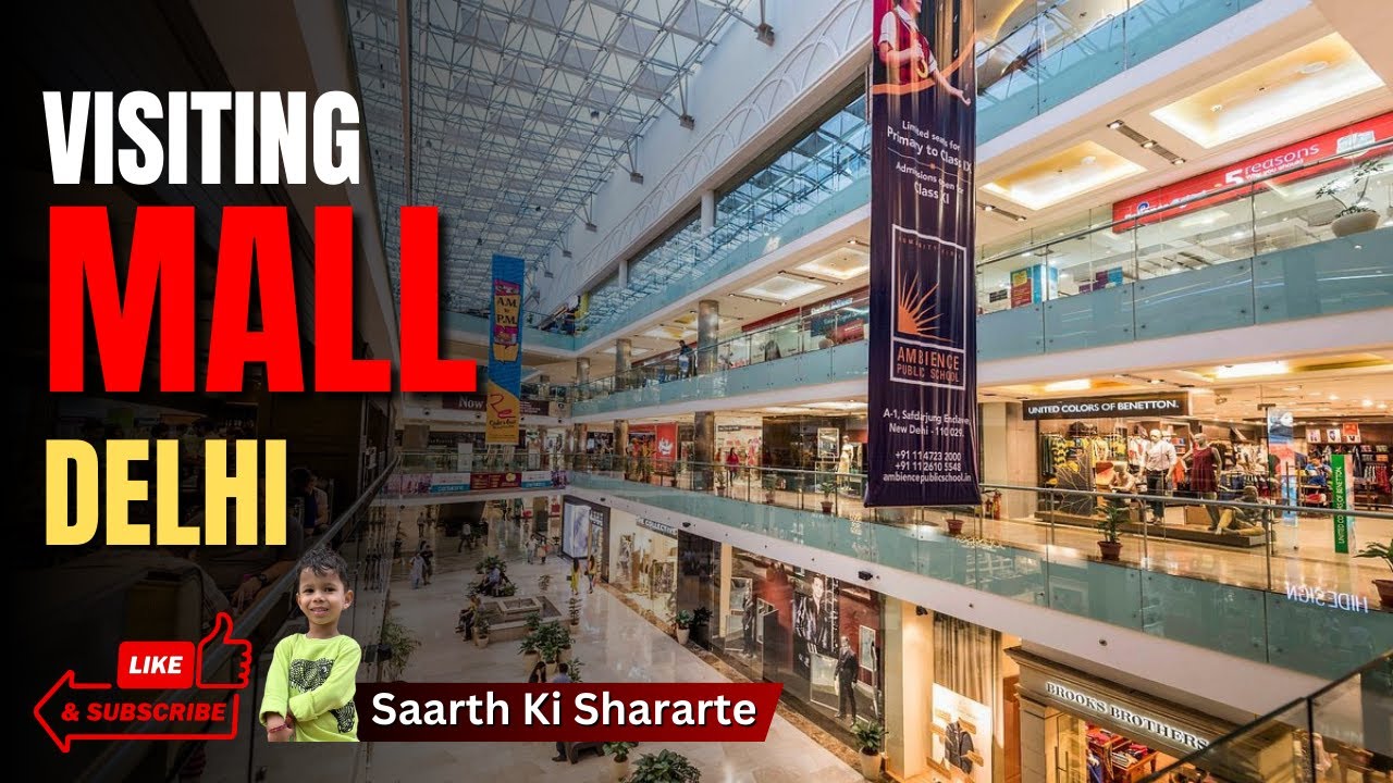 visiting mall in delhi | kids vlog | personal vlog - YouTube