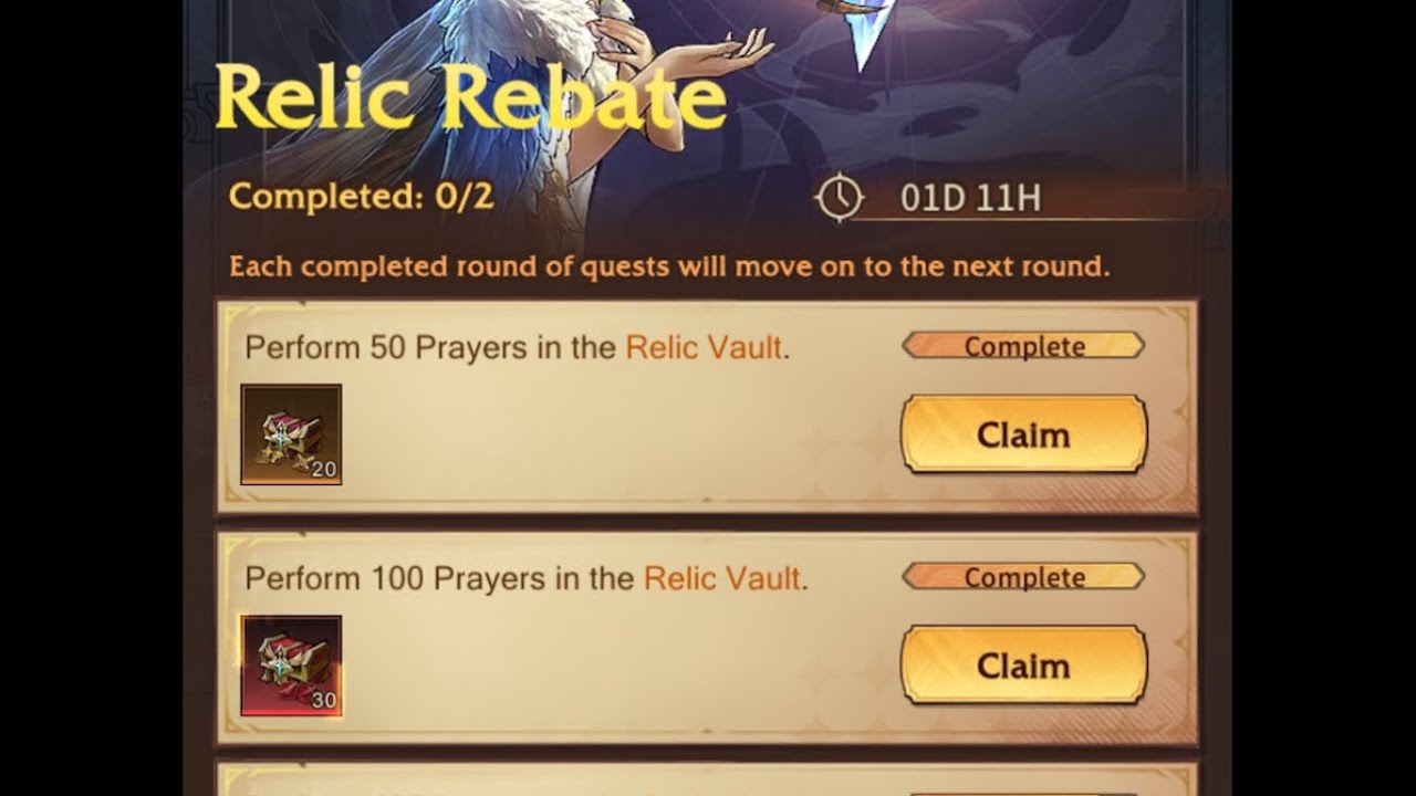 100 Relic Summon in Relic Rebate - YouTube