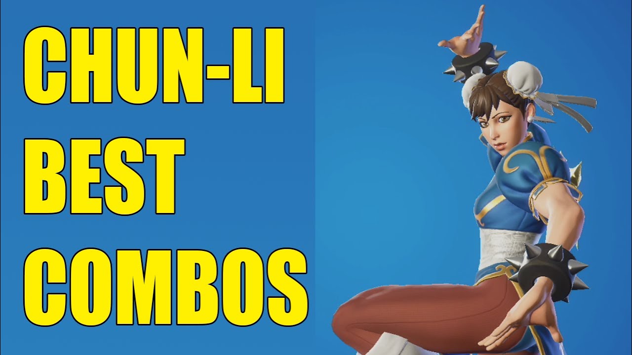 CHUN-LI Skin Best Combos in Fortnite - YouTube