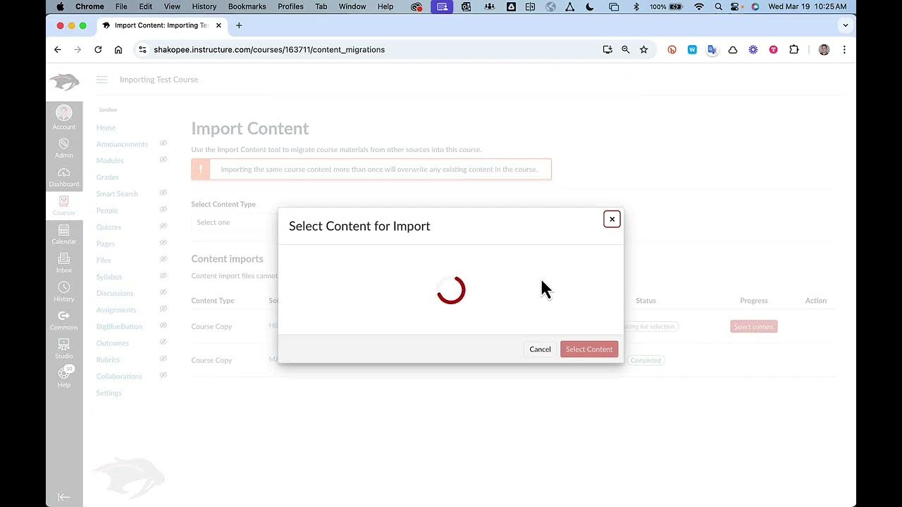 Importing Course Content in Canvas - YouTube