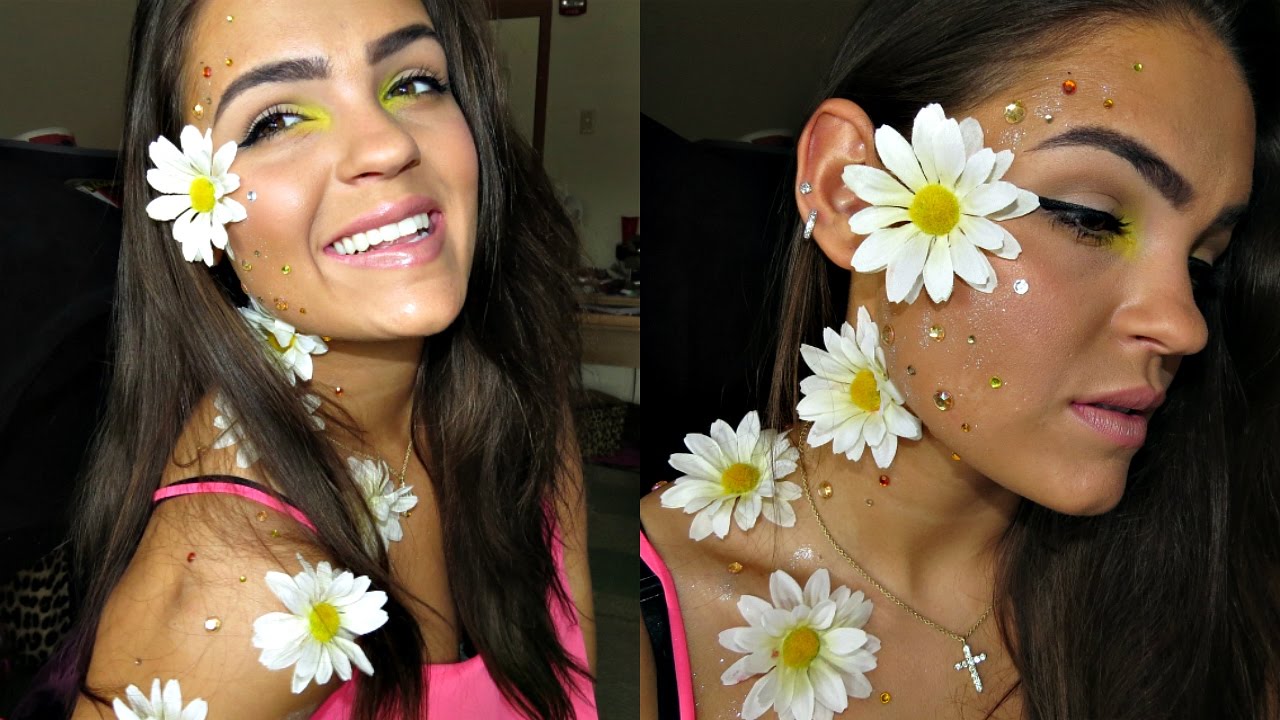 EDC (Music Festival) Makeup - YouTube