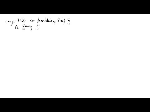 (a) Write a function called my_unlist that inputs a list of vectors x and combines all vector ...