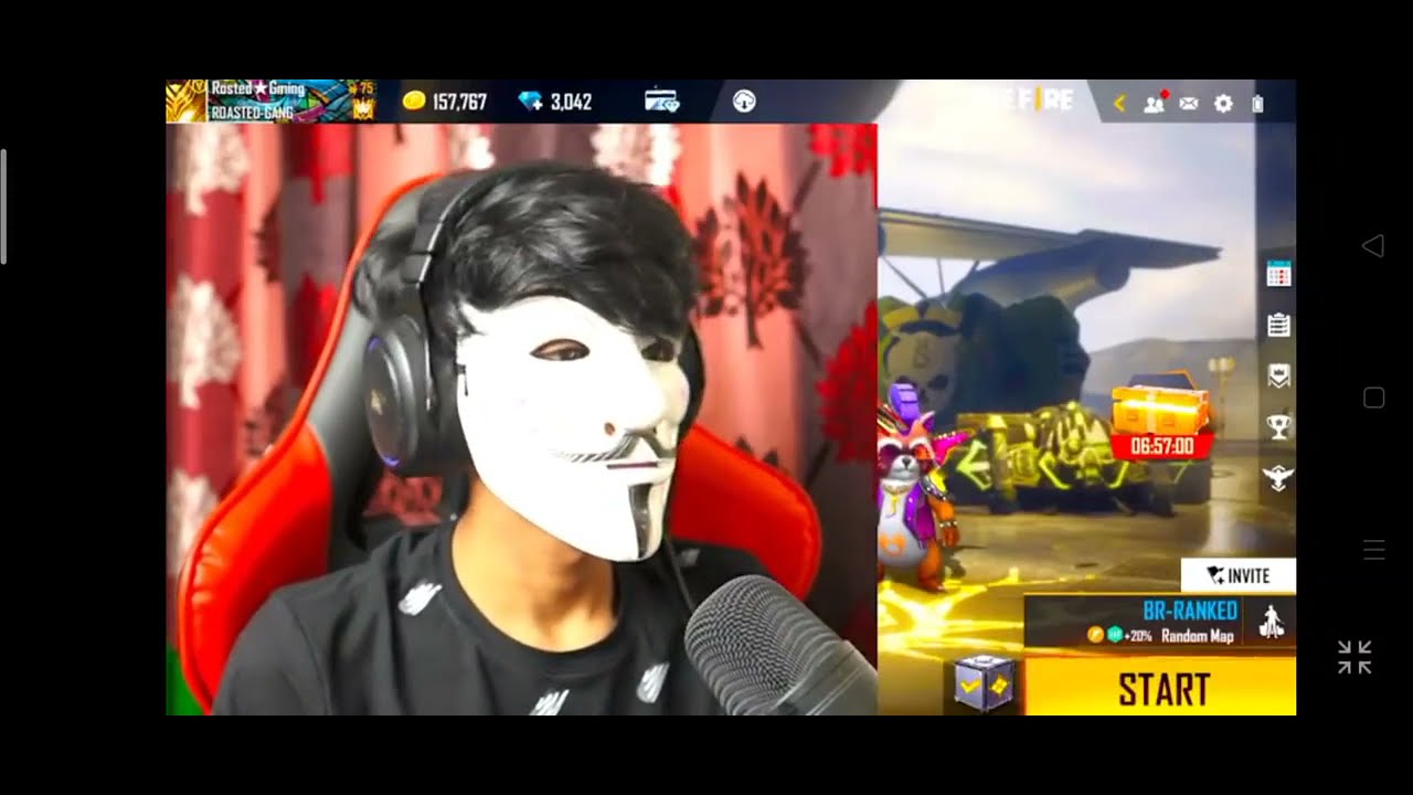 Roasted Gaming Face Reveal || Garena Free Fire || III FF - YouTube