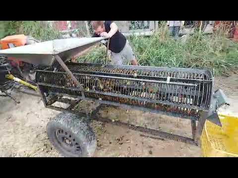 ΜΗΧΑΝΗ ΚΑΘΑΡΙΣΜΟΥ ΚΑΡΥΔΙΩΝ / WALNUT PEELING MACHINE - YouTube