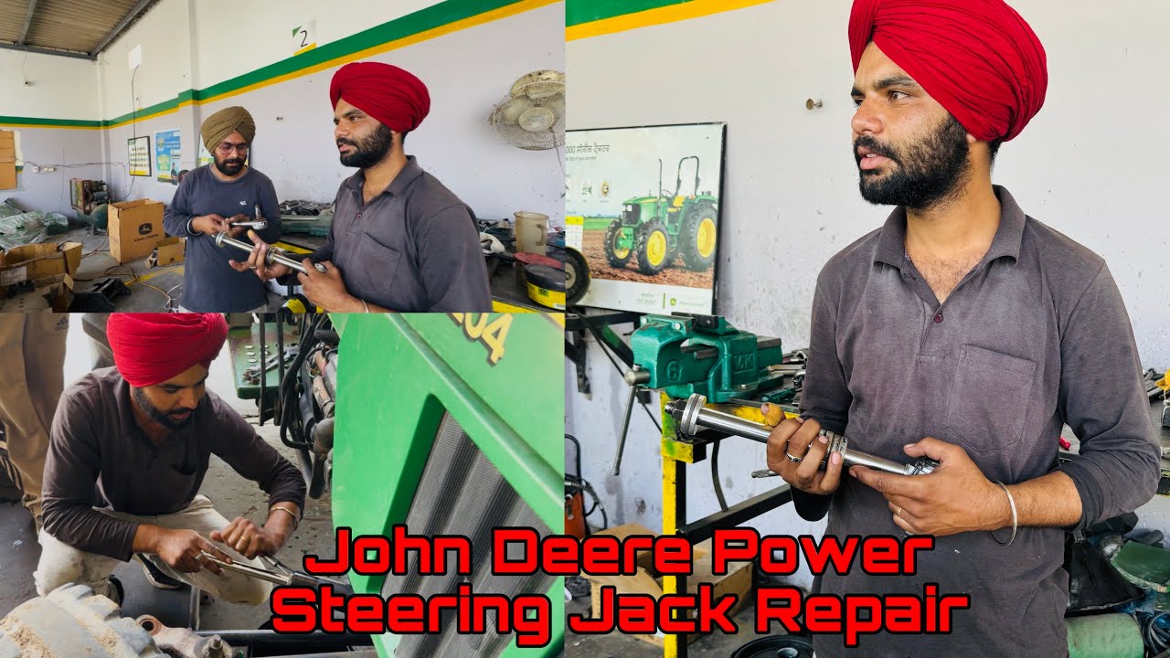 John Deere power steering jack Repair - YouTube