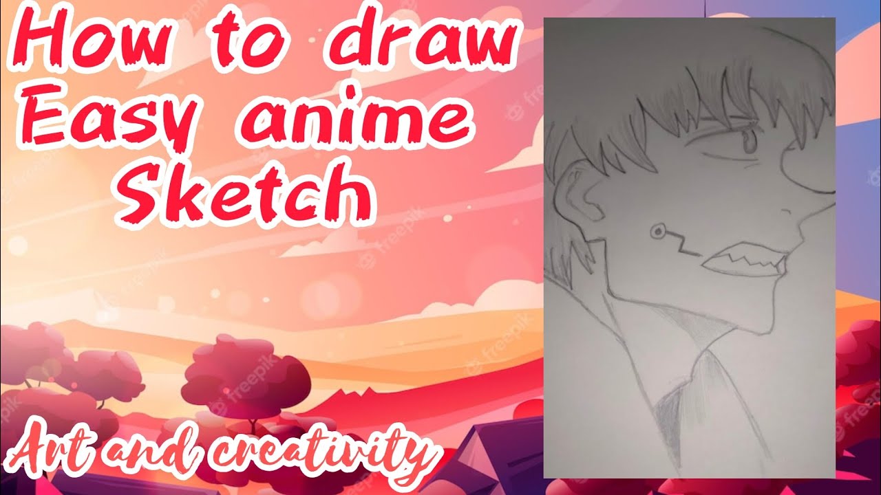 how to draw Agressive anime sketch #anime - YouTube