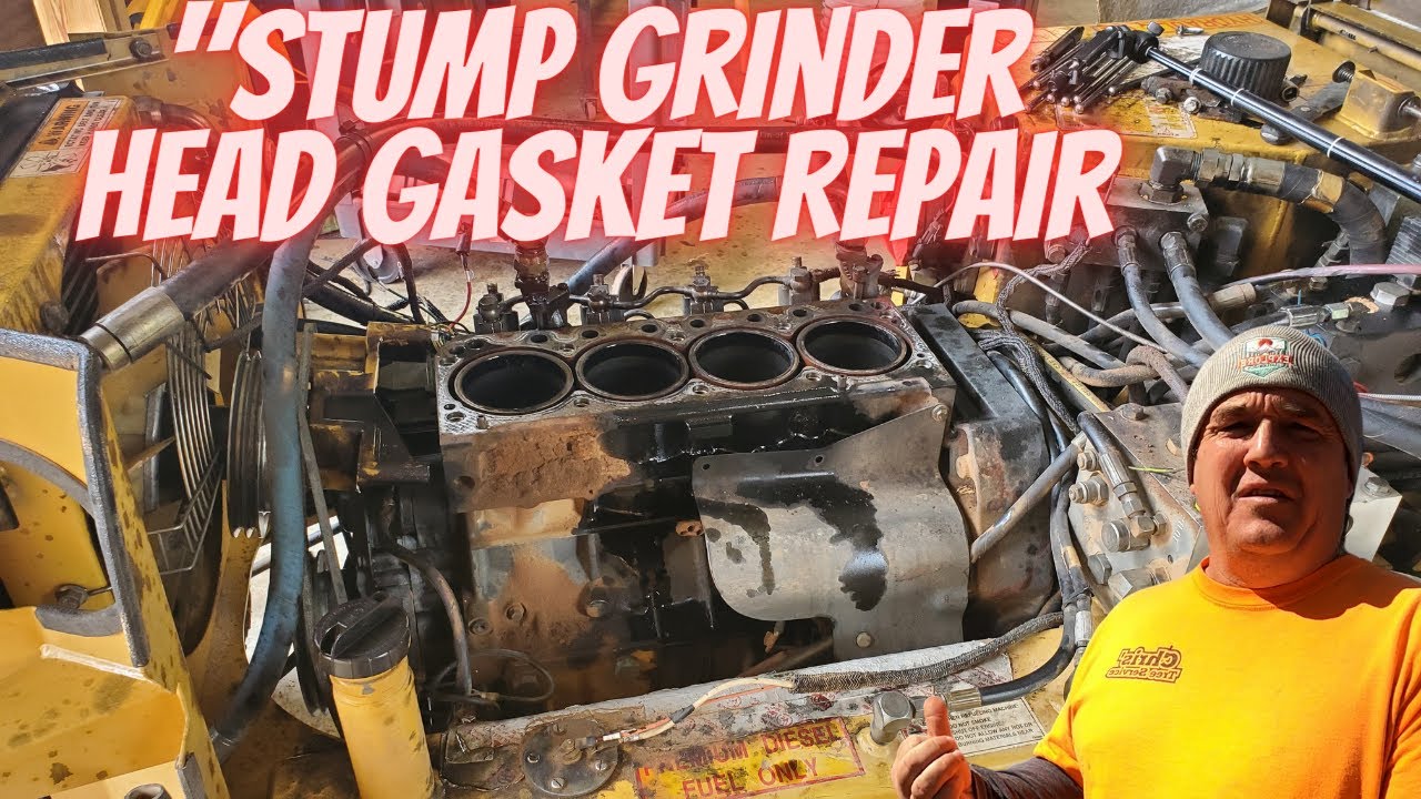 "Stump Grinder Head Gasket Repair: Step-by-Step Tear Down Process ...