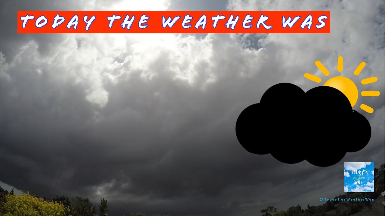Today the weather was ... storm cloud building with bands of rain (Oct ...
