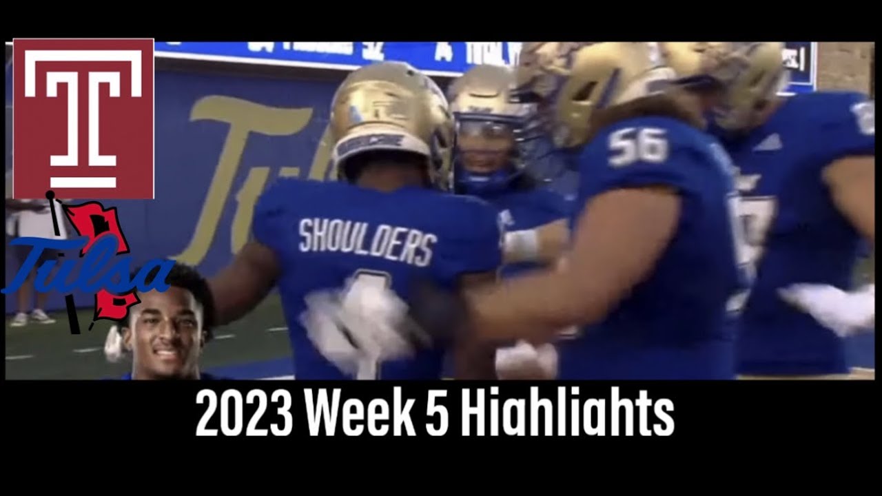 Temple vs Tulsa Highlights | College Football Week 5 | 2023 College ...