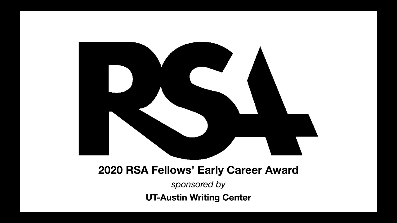 2020 RSA Fellows' Early Career Award - YouTube