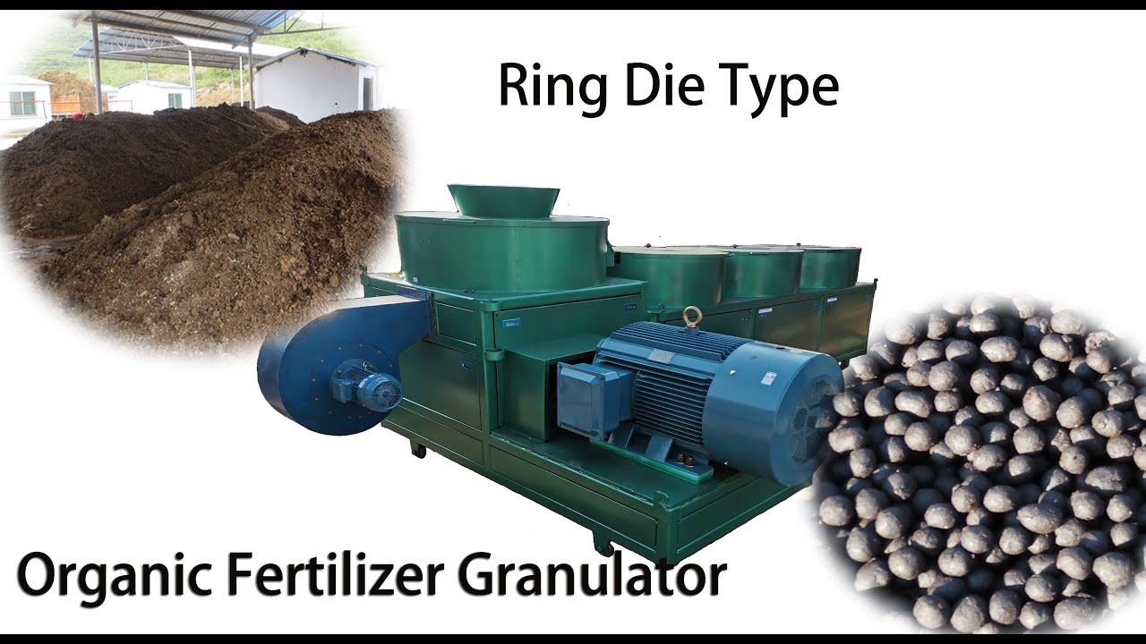 Ring Die New Type Organic Fertilizer Granular Making Machine - YouTube