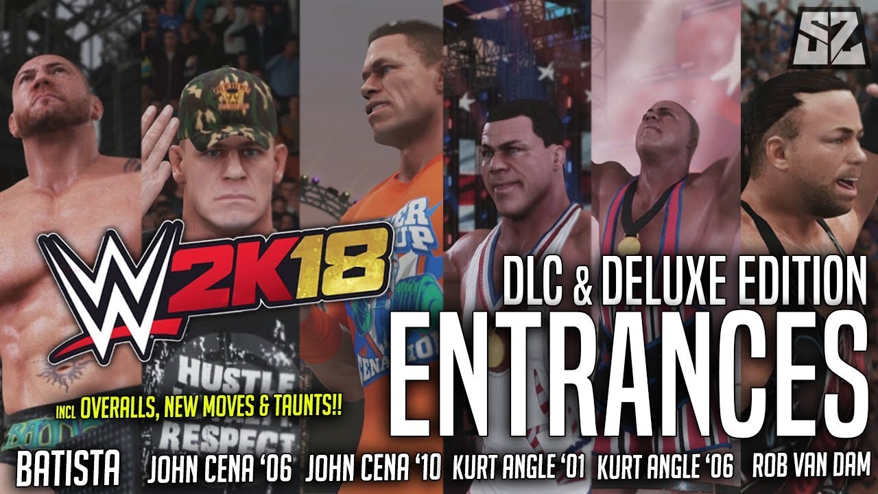 WWE 2K18 : ALL DLC & DELUXE EDITION DETAILS & ENTRANCES (incl New Moves ...