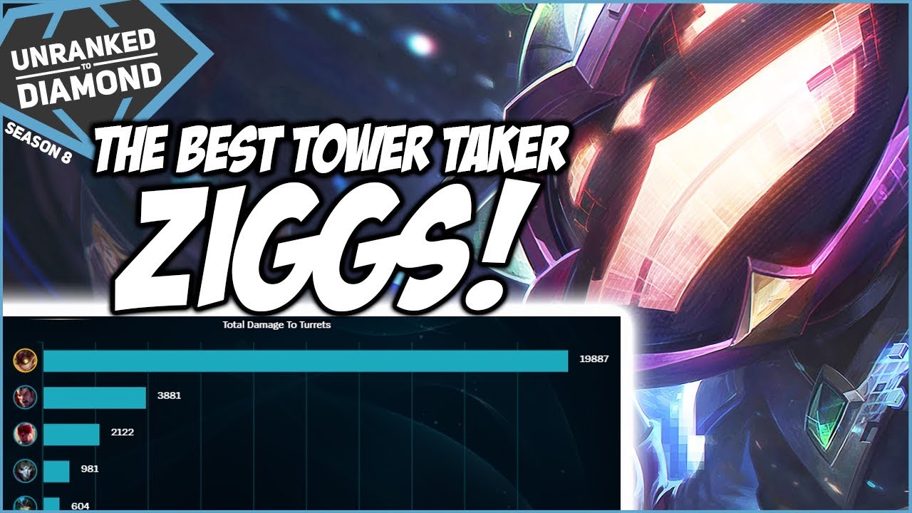 BEST TOWER DESTROYER IN LEAGUE! ZIGGS! - Unranked to Diamond - Ep. 90 ...