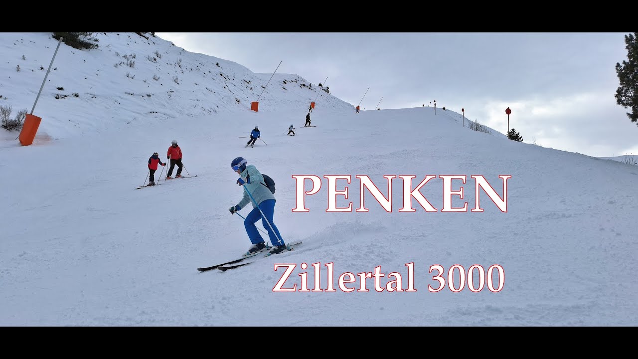 Penken Ski Resort, długa ładna widokowa trasa narciarska 66. Zillertal ...