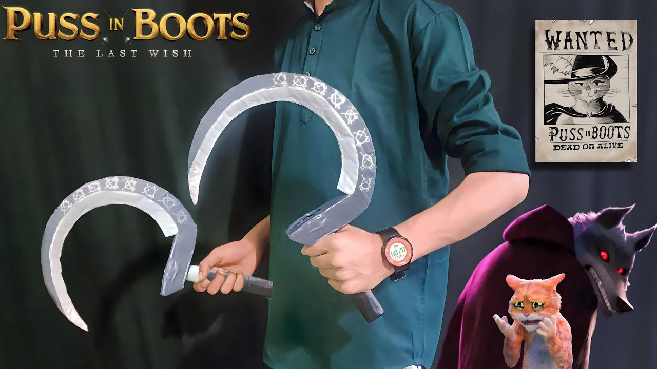 How To Make Death Wolf Weapon from Puss in Boots: The Last Wish - YouTube