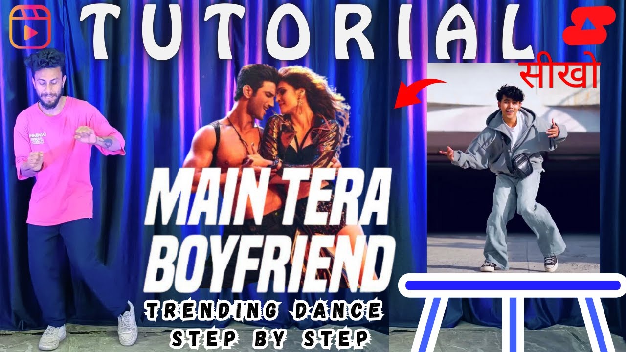 Main Tera Boyfriend Song Trending Dance Steps Tutorial Step by Step | Dance Tutorial Main Tera B ...