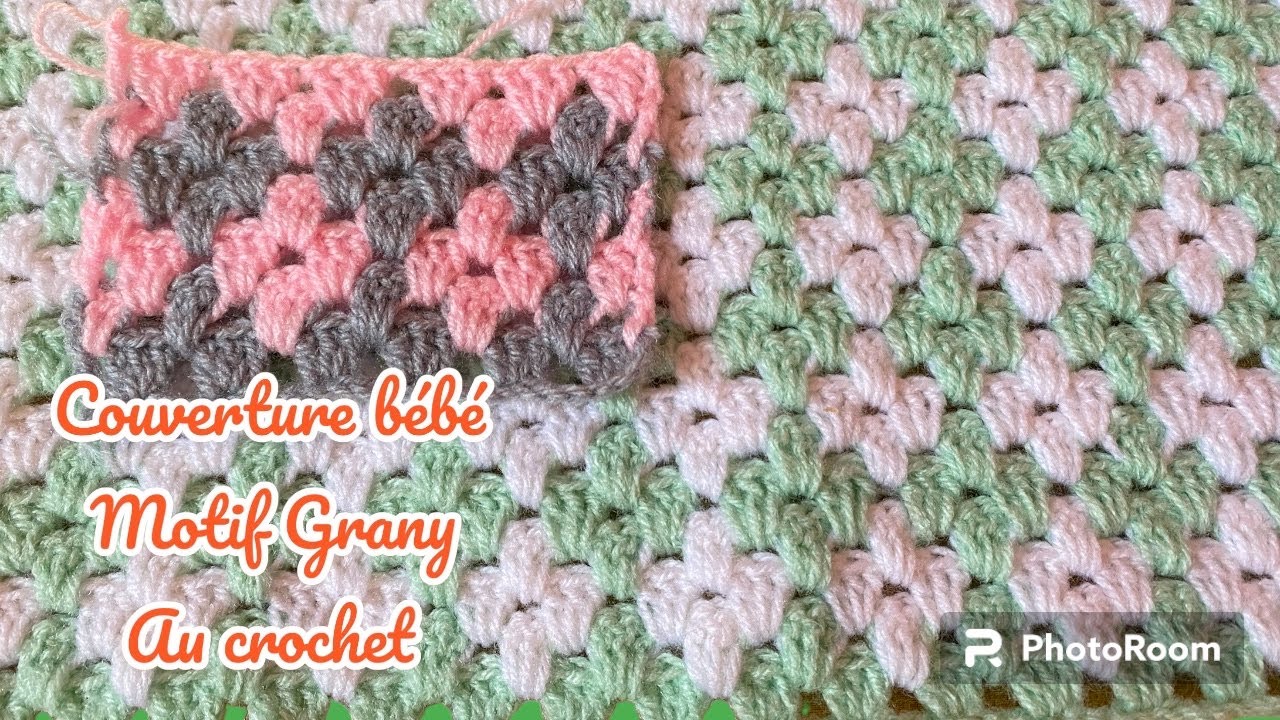 Couverture de bébé au crochet facile. - YouTube