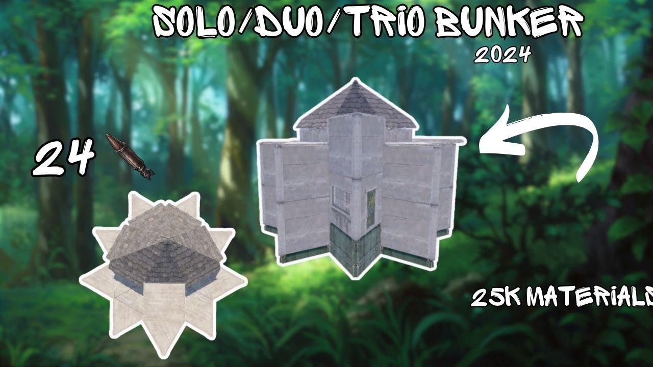 The ONLY base YOU need in 2024 BUNKER 24+ Rockets (Guide) / Rust Base ...