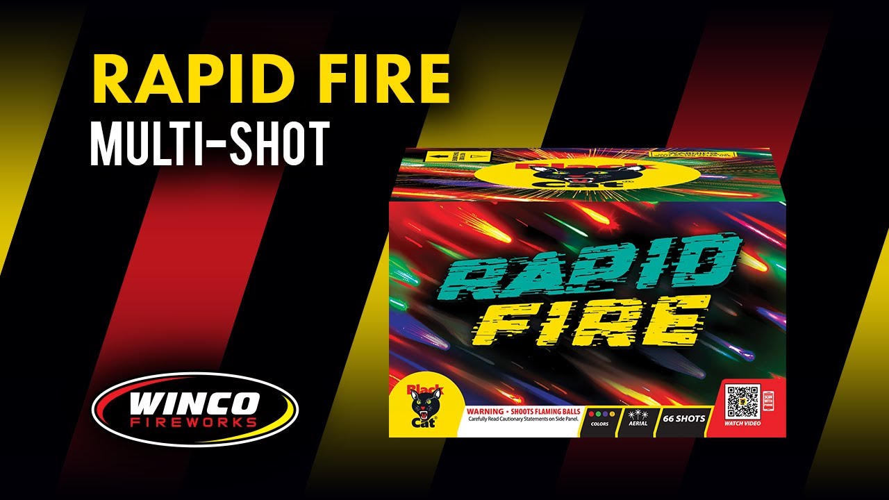 Rapid Fire by Black Cat Fireworks 8/1 MEBC6474 - YouTube
