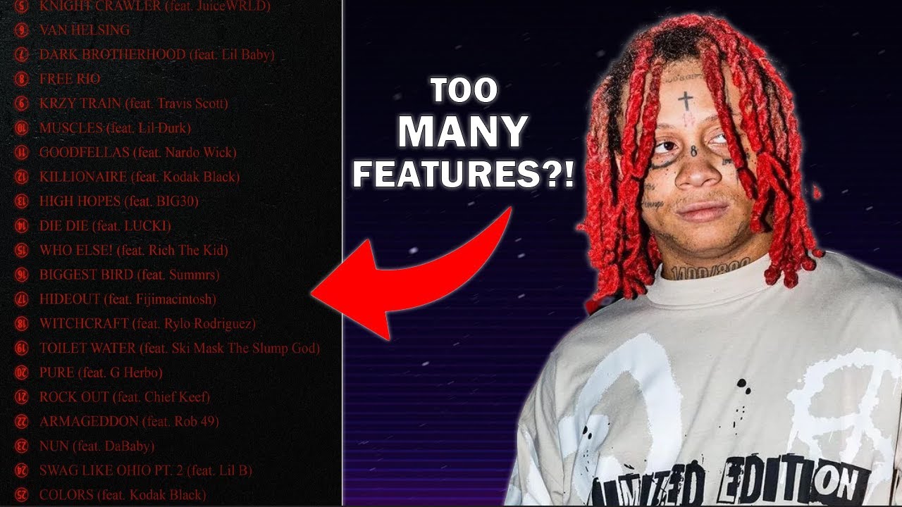 Trippie Redd's MM Tracklist REVEALED!! (TOO MANY FEATURES?) - YouTube