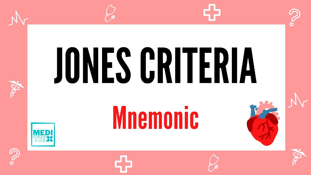Jones Criteria | Mnemonic | Cardiology | Medi Trix - YouTube