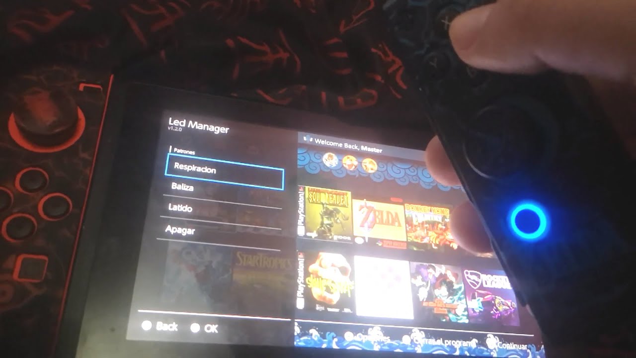 Led Manager module for Tesla Overlay on Nintendo Switch - YouTube