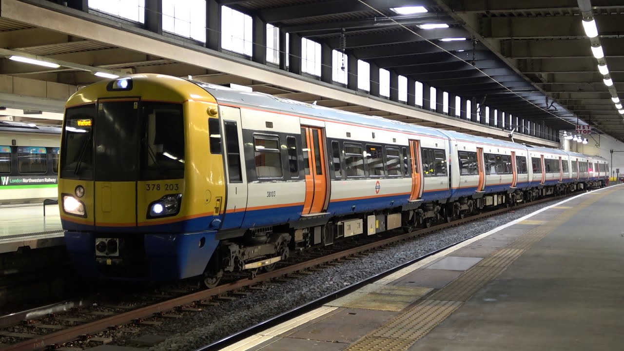 London Overground 378203 departing London Euston - YouTube