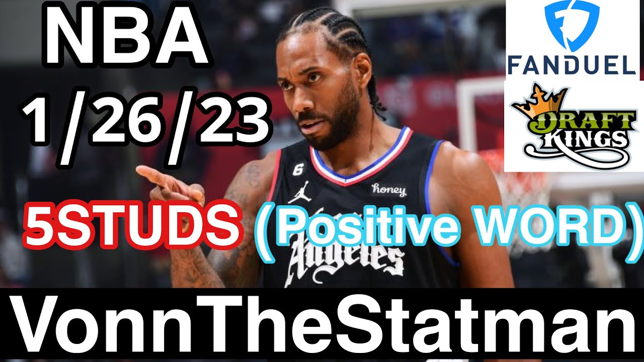 NBA 1/26/23 5 Studs - YouTube
