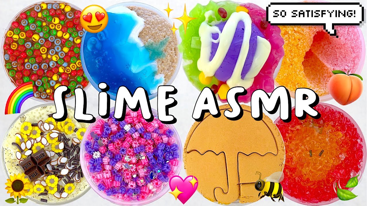 1 HOUR CRUNCHY SLIME ASMR HUGE SLIME COLLECTION - YouTube