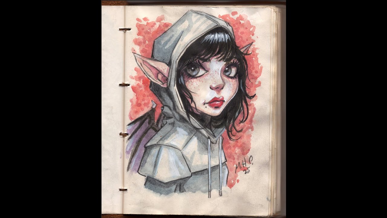 Drawing Fae Pg 5 at 16x - YouTube